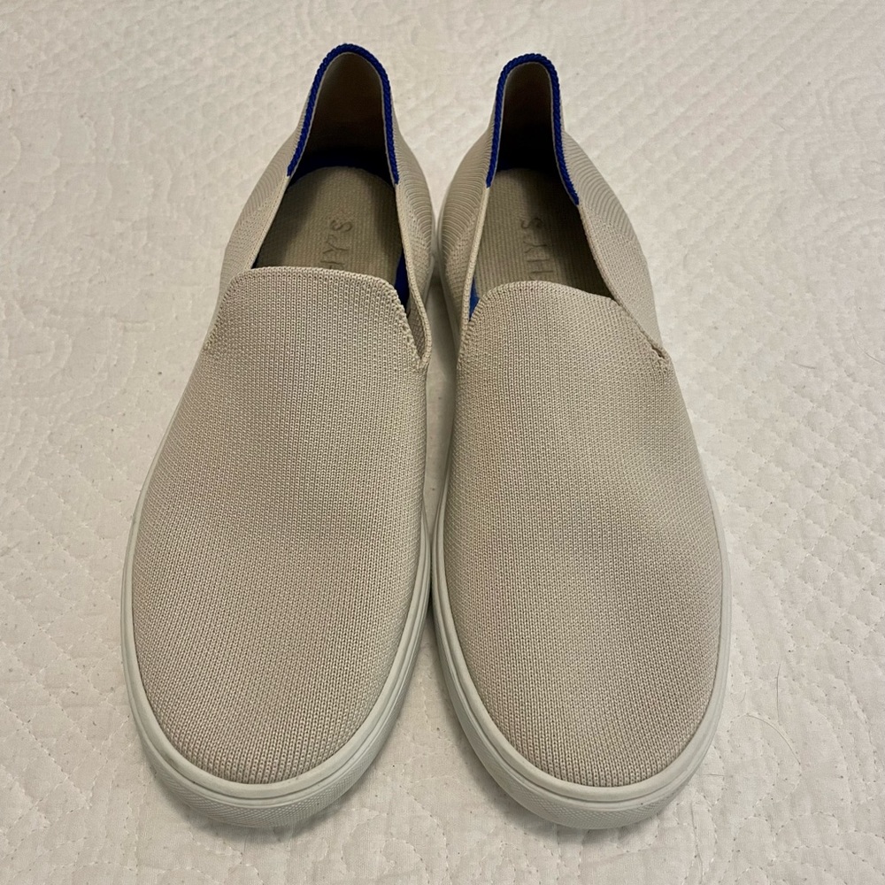 Rothy's The Original Slip On Sneaker In Sand - Gem